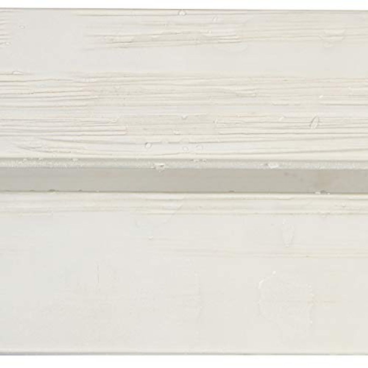 Shine Company Providence Rectangular Solid Wood Side Table, Outdoor Adirondack Patio Table, Eggshell White