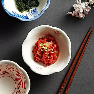 EERINESS Dinner Plates Soup Bowls Dipping Sauce Soy Sauce Vinegar Seasoning Dish Home Ceramic Japanese Dish Dessert Rice Bowl Ice Cream Bowl Ramen Bowl (Color : C, Size : Small)