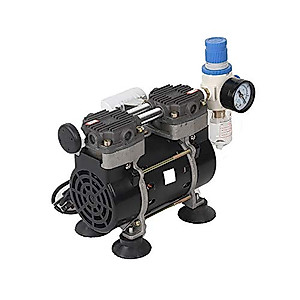 2- Stage 50L/m Oil Free Lab Vacuum Pump Oilless Medical Mute Pump HZW-165 (110V)