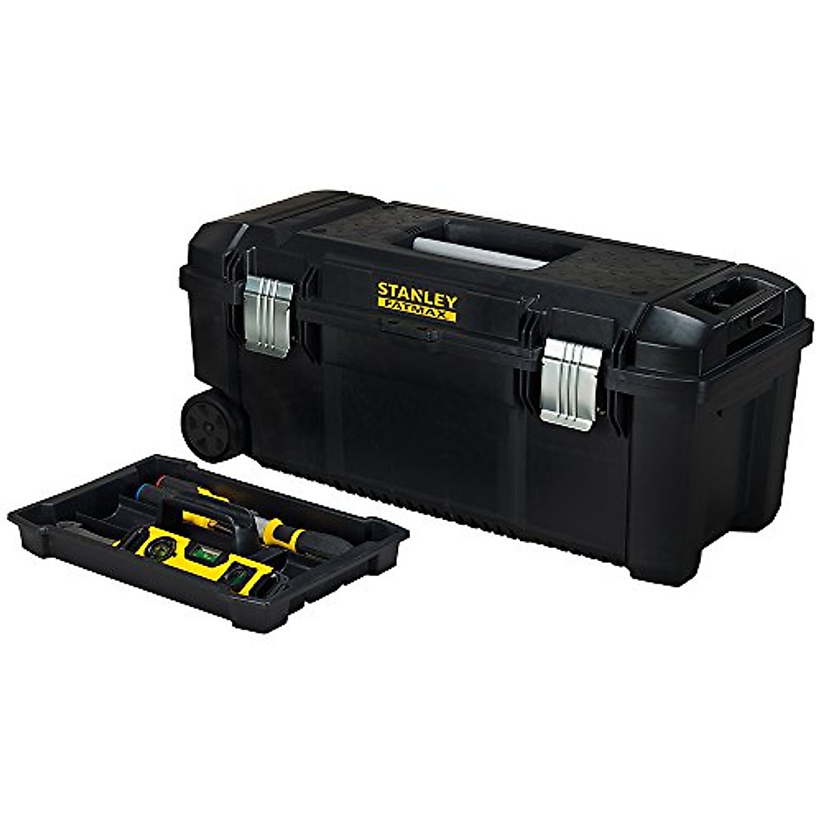 STANLEY FMST1-75761 Tools 175761 FatMax Structural Foam Toolbox with Telescopic Handle, Yellow/Black