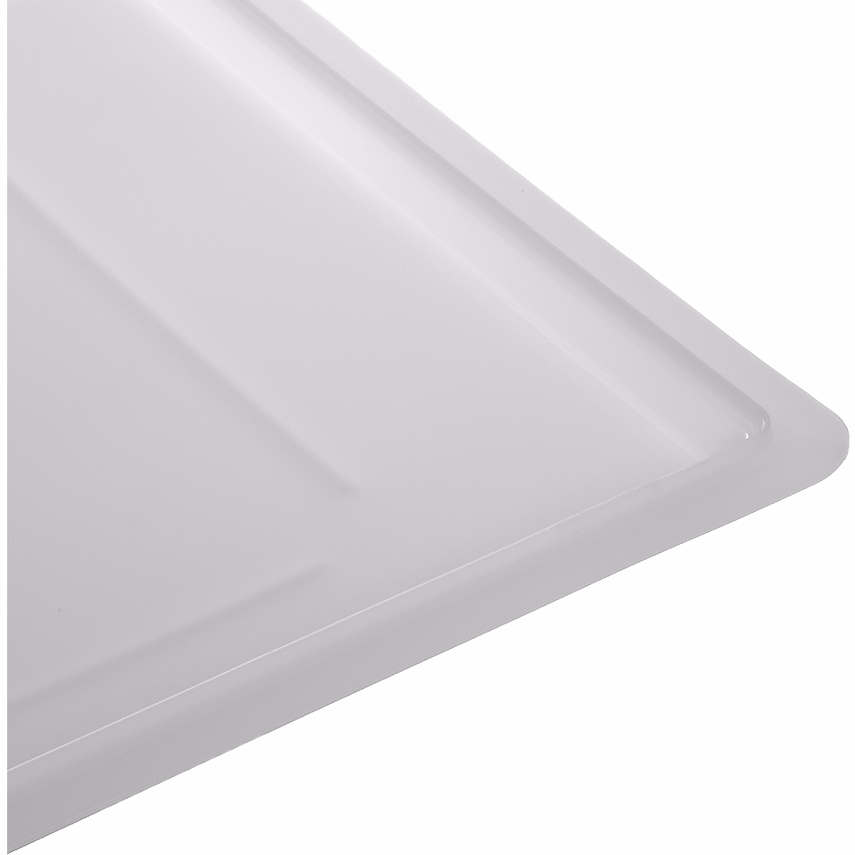 Carlisle FoodService Products Storplus Food Storage Container Lid with Stackable Design for Catering, Buffets, Restaurants, Polyethylene (Pe), 26 x 18 Inches, White, (Pack of 6)