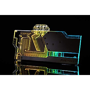 Phanteks (PH-GB2080TiAS_CR01) Glacier G2080Ti Strix GPU Full Waterblock for Asus ROG Strix RTX 2080/2080Ti - Nickel-Plated, Acrylic, Addressable RGB, Mirror Chrome