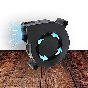 FYSETC Prus i3 Mini Hotend Replacement Cooling Fan 5015 5V DC 0.24A Extruder Cooler Blow Radiator Sleeve Bearing for 3D Printing Accessries-2Pcs