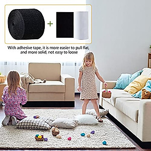 GAWAVAWA Under Couch Blocker Adjustable and Thickened Upgraded Bed Barrier for Under Furniture-Stop Things from Rolling Under Sofa,Bed,Strong Adhesive Baffle, Easy to Install-4.3in*9.8Foot