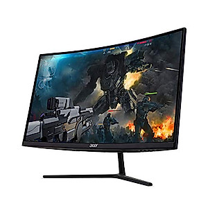 Acer EI272UR Pbmiiipx 27" 1500R Curved WQHD (2560 x 1440) VA Gaming Monitor with AMD Radeon FreeSync2 HDR Technology, 144Hz,VESA Certified DisplayHDR400, DCI-P3 (Display Port & 3 x HDMI Ports),Black