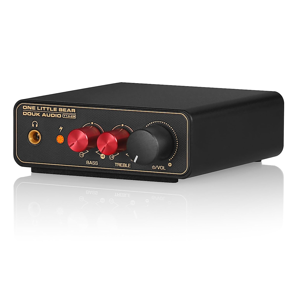 Douk Audio T14-EQ Mini MM/MC Phono Stage RIAA Preamp for LP Vinyl Turntables with Headphone Out
