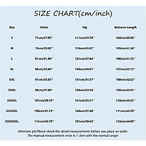 Mens Linen Pants Beach Hawaii Print Casual Summer Plus Size Lounge Pants Elastic Waist Drawstring Baggy Trousers with Pockets