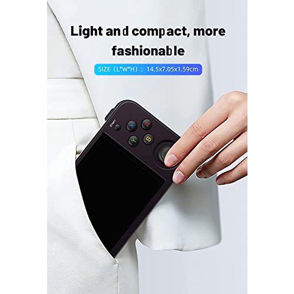 RG353M Handheld Game Console , Aluminum Alloy CNC Process Dual OS Android 11 + Linux System Support 5G WiFi 4.2 Bluetooth Built-in 64G SD Card 4452 Games U.S. Seller! (Anbernic RG353M Purple)