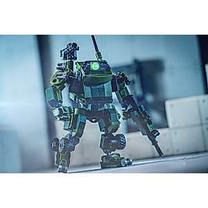 MyBuild Mecha Frame Armed Forces 7002 - Ajax Mech and Army Vehicle Building Toy Military Themed Builing Brick Set