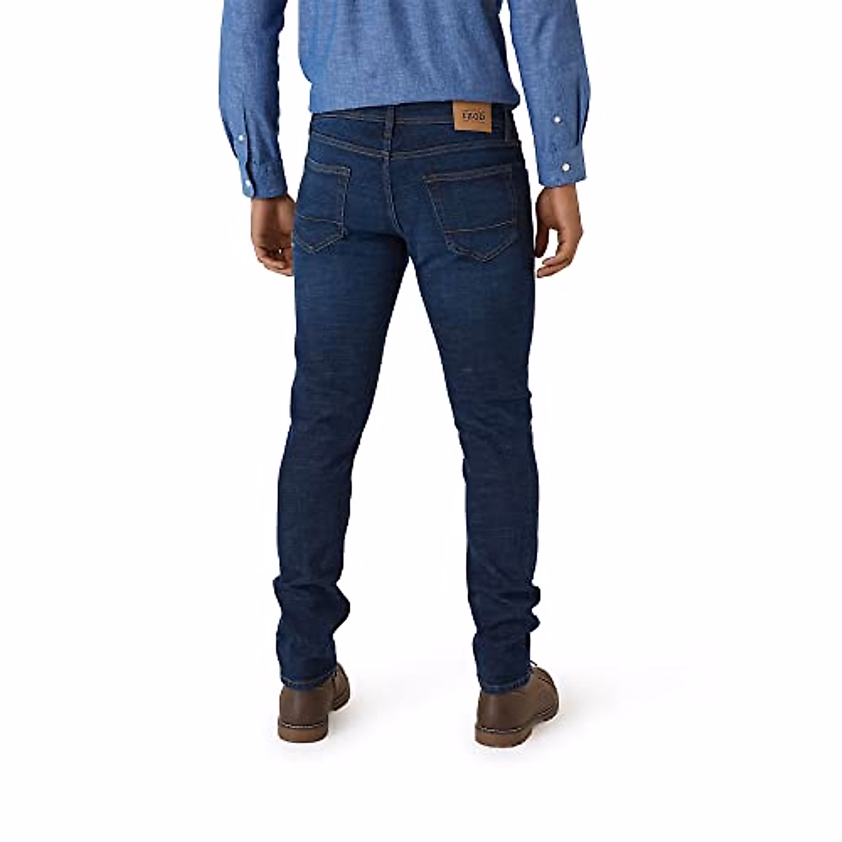 IZOD Men's Slim Fit Jeans - Breathable Cotton Non-Restrictive Comfort Durable Stretch Jeans - Stylish Denim Jeans for Men, Size 32W x 30L, Dark Harlow