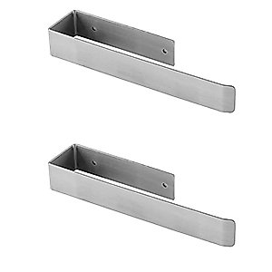 Stainless Steel Hand Towel Bar - Self Adhesive Towel Rack Stick on Wall, SUS-304 Brushed Towel Holder, Strong Sticky Towel Ring, Contemporary Style Towel Hanger No Drilling