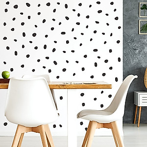 284 Pieces Polka Dots Wall Decal Irregular Polka Dot Stickers Modern Minimalist Geometric Wall Stickers Peel and Stick Decal Art for Kids Bedroom Classroom