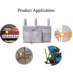 Bunk Bed Under Bedside Caddy Cup Holder for End Table,Desk,Recliner Chairs Arm Rest,Office Mounted,Baby Crib Basket Hanging Hanger Bag Storage Containers for Cell Phone,TV Remote Control,Book,Tablet