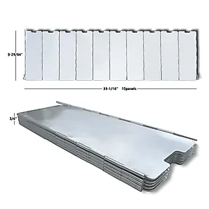Folding Outdoor Stove Windshield, 10 Plates Aluminum Camp Stove Windscreen, Portable Gas Burner Windscreen for Camping, Hiking, RV Traveling