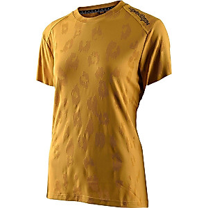 Troy Lee Designs Cycling MTB Bicycle Mountain Bike Jersey Shirt for Women, Lilium SS Jacquard (Honey, Medium)