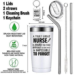 BIRGILT Nurse Gifts For Women - Nurse Appreciation Gifts - Nurses Week Gifts - Nurses Day 2023 Gifts - 20oz A Truly Great Nurse is Hard to Find Tumbler