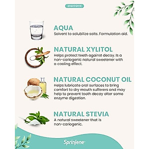 SprinJene Natural Teeth Whitening Toothpaste with Fluoride, SLS Free with Black Seed Oil & Zinc for Cavity Protection Dry Mouth, Fresh Breath Cruelty-Free, Gluten Free 2 Pack (White Boost)