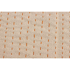 Casavani Upgraded Boho Bathroom Rug 100% Woven Geometric Rug for Bedroom White and Black Rug Bohemian Bath Mat, Kitchen Rug Washable Cotton Throw Rug Tassel Rug for Living Room 4x10 Feet Runner