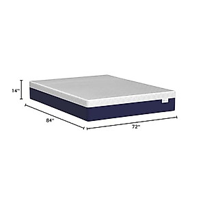 Sleep Innovations Shiloh 14 Inch Memory Foam Mattress, Cal King Size, Bed in a Box, Cradling Medium Support