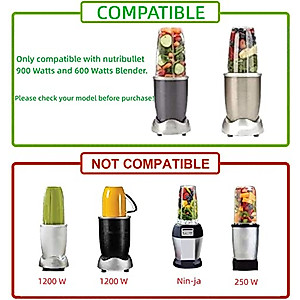 Replacement Extractor Blade, Fit for NutriBullet 600w / 900w Pro Extractor Blade Series with Silicone Rubber Gaskets Seal O Ring for NutriBullet Blender Blade Replacement Parts