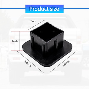 ZBGUN 2 Inch American Flag Trailer Hitch Cover Tow Hitch Covers Plug Cap Rubber Fits，for Toyota Jeep Chevrolet Ford Nissan Dodge Ram Porsche Range Rover Honda Ridgeline 2 Inch Hitch Receivers (Red)