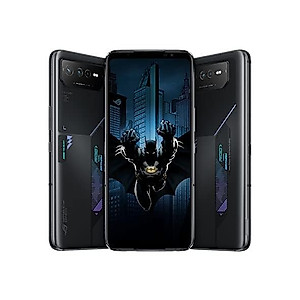 ASUS ROG Phone 6 Batman Edition 5G AI2203 Dual 256GB 12GB RAM Factory Unlocked (GSM Only | No CDMA - not Compatible with Verizon/Sprint) - Night Black