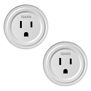 Raxxio Smart Plug, WiFi Outlet to Activate Your Devices with Wireless Control, Smart Outlet Socket Works with Mobile Apps, Amazon Alexa Smart Plugs, Google Home Smart Plugs, No Hub Required (2 Pack)