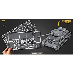 Metal Earth Premium Series Panzer IV Tank 3D Metal Model Kit Fascinations