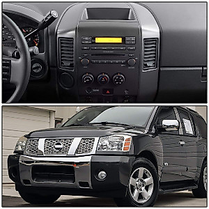 DNA Motoring ZTL-Y-0147 Center Dash Audio A/C Vent Surround Bezel Instrument Panel Bezel Cover Lid