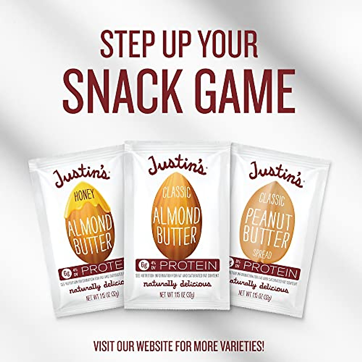 JUSTIN'S Classic Gluten-Free Almond Butter Squeeze Packs, 1.15 Ounce (Pack of 10)