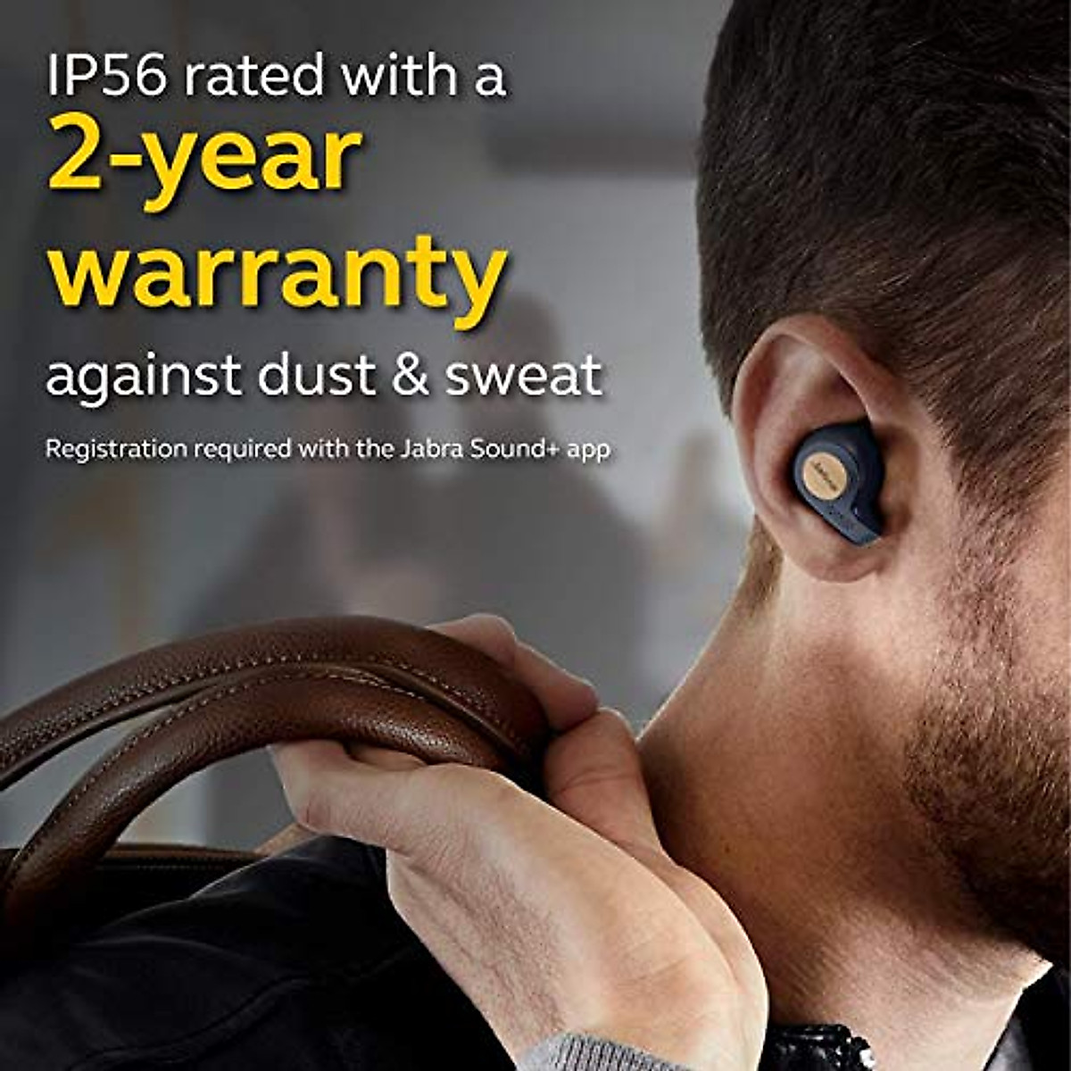 Jabra Elite Active 65t Earbuds – True Wireless Earbuds with Charging Case, Bluetooth Earbuds with a Secure Fit and Superior Sound, Long Battery Life and More (Renewed) (Titanium Black)