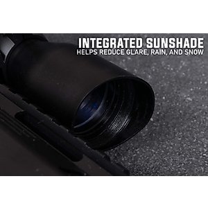 Monstrum 3-9x32 Rifle Scope | Moonstrum Offset Scope Mount with Integrated Level Bubble | Bundle
