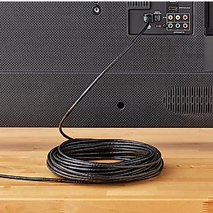 Amazon Basics RJ45 Cat-6 Ethernet Patch Cable, 1Gpbs Transfer Speed, Gold-Plated Connectors, 50 Foot for PC, TV, Tablet, Router, Printer, Black