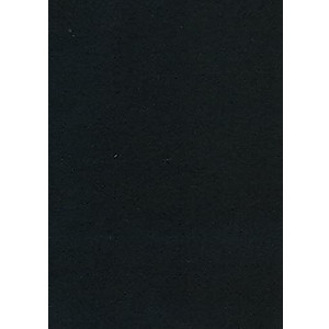 Black - Wool Felt Oversized Sheet - 35% Wool Blend - 1 12x18 inch Sheet