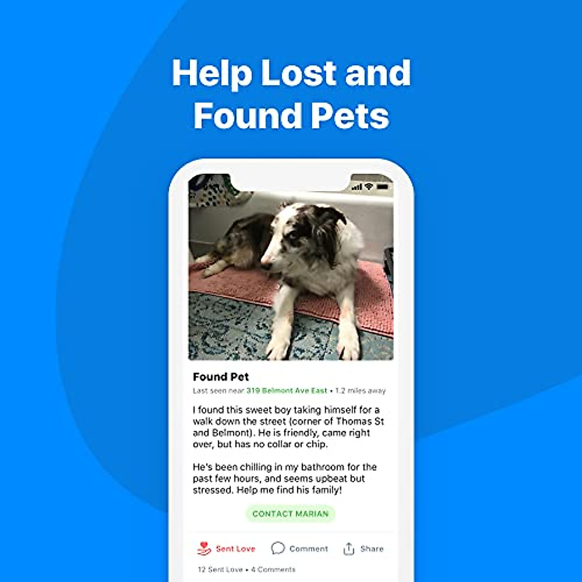 Pawscout Smarter Pet Tag (Version 2.5) for Cats & Dogs, Nearby Bluetooth Pet Tracking (not GPS), Community Pet Finder, Walk Diary, Outdoor Virtual Pet Leashes, Digital Medical Profiles