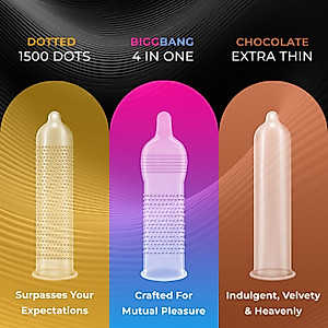 NottyBoy Condoms Variety Pack 100 Count Big Box Bulk Assortment - Flavored, Extra Lubricated, Ultra Thin, Super Dotted, Ribbed, Contoured Fit