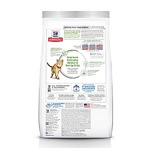 Hill's Science Diet Adult 7+ Senior Vitality Dry Cat Food, 6 lb. Bag