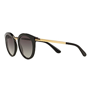 D&G Dolce & Gabbana Women's 0DG4268 Square Sunglasses, Black Gradient, 52 mm