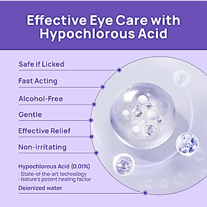 HICC PET Dog Eye Drops 5.1 fl oz Eye Drops for Dogs and Cats Vet-Recommended Dog Eye Infection Treatment to Soothe Eye Infection Allergy, Relieve Dry Eyes Pink Eyes, Dog Tear Stain Cleaner