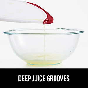 The Original Gorilla Grip Oversized 100% BPA Free Reversible Durable Kitchen Cutting Board Set of 3, Juice Grooves, Dishwasher Safe, Easy Grip Handle Border, Food Chopping Boards, Cooking, Red