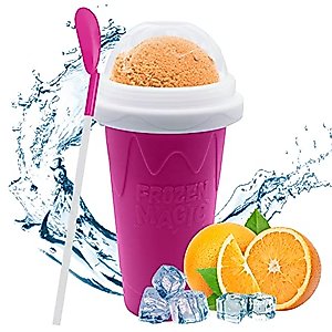 Slushy Cup Slushy Maker Cup TIK TOK Frozen Magic Squeeze Cup - Quick Cool Slushy Milk Shake Ice Cream Smoothies Cup