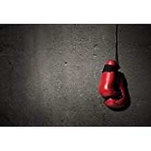 Baocicco 6.5x5ft Dark Backdrop Vinyl Gym Photography Background Boxing Sports Match Red Boxing Gym Equipment Children Kids Adults Portrait Photo Video Studio Props