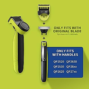 Yinke Guards and Case for One Blade QP2520 QP2630 QP2724 QP2834 Shaver, 14 Adjustable Size Length Precision Comb 0.4-10mm with Body Kit Upgrade Your Oneblade Trimmer
