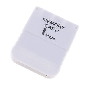 Vipxyc PS1 Memory Card, 1MB Memory Card for Sony PS1 Compatible with Any Playstation One Games White