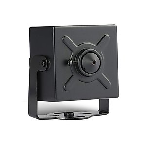 Revotech HD 3MP Mini Security POE IP Camera, 3.7 mm Pinhole Small Indoor Camera P2P Remote View CCTV Video Camera H.265(I706-2-P Black)