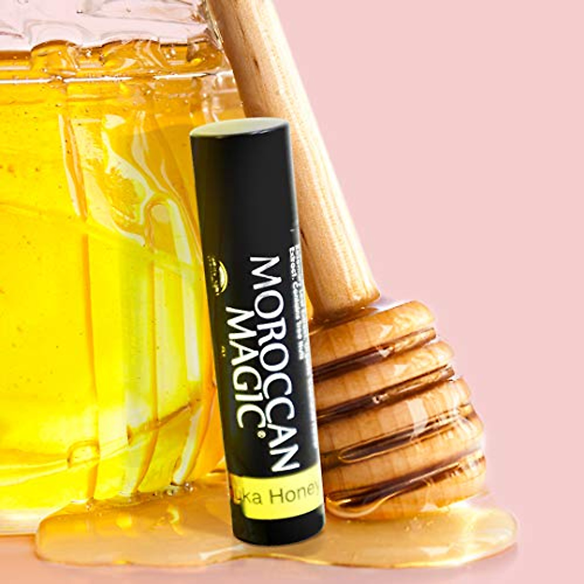 Moroccan Magic Organic Manuka Honey Lip Balm 3 Pack | Made with Natural Cold Pressed Argan and Essential Oils Lip Balm | Smooth Application | Non-Toxic, Cruelty Free