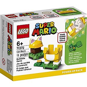 LEGO Super Mario Cat Mario Power-Up Pack 71372 Building Kit, Cool Toy for Kids to Power Up The Mario Figure in The Adventures with Mario Starter Course (71360) Playset (11 Pieces)