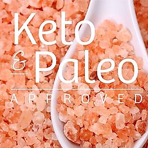 The Spice Lab Himalayan Salt - Coarse XL Grinder With Refill (30 oz) - Pink Himalayan Salt is Nutrient and Mineral Dense for Health - Gourmet Pure Crystal Kosher & Natural Certified