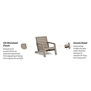 homestyles 5675-12 Sustain Outdoor Lounge Chair, Gray