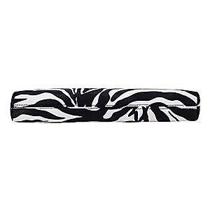 JNB Top Handle Zebra Print Clutch,Wht/bk